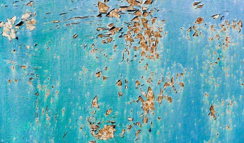 Old Blue Iron Rusty Wall Close Up Stock Photo - Image of blank, rough ...