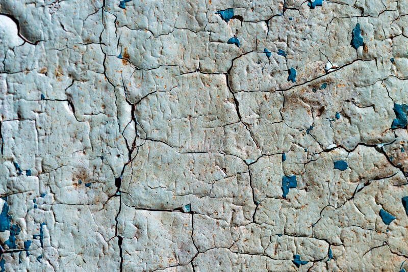 Old Blue Paint on a Wooden Base, Texture of Cracked Enamel Stock Photo ...