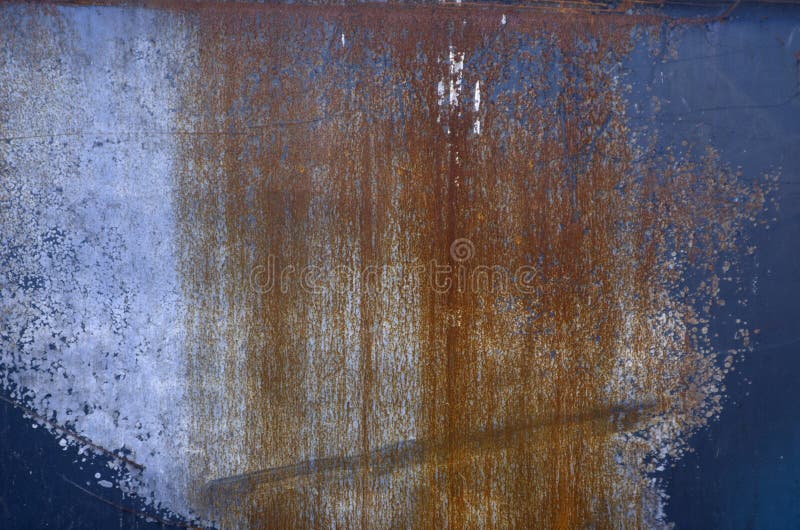 Blue Rusted Metal Textured Background Stock Photo - Image of oxidation ...