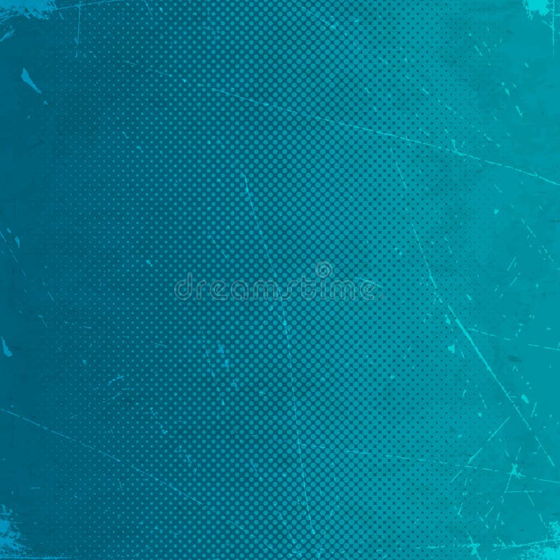 Old Blue Scratched Card with Halftone Gradient Stock Vector ...
