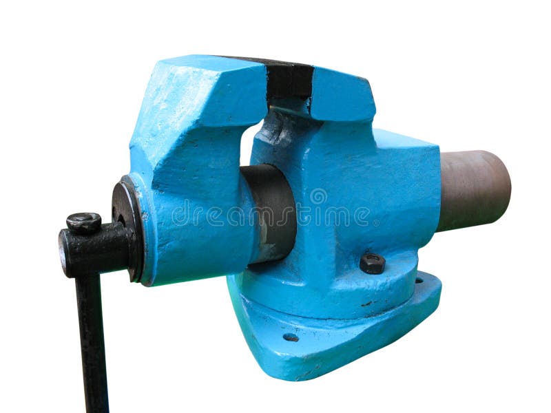 Old Blue Table Mechanical Vise Clamp Stock Photos - Free & Royalty-Free ...