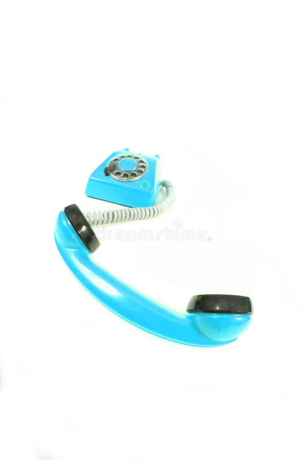 Old blue telephone stock photo. Image of retro, antiquated - 87854200