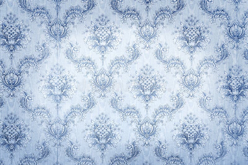 Vintage Wallpaper Blue Textured Background