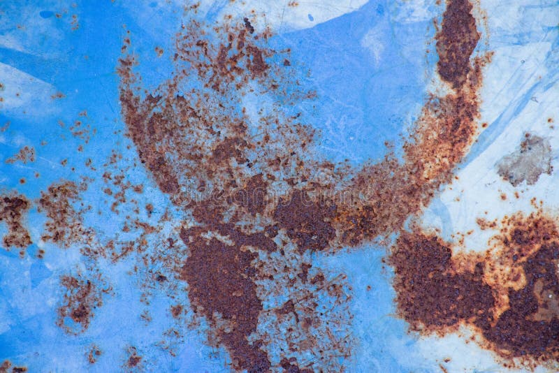 Old Blue Zinc Wall Background Stock Photo - Image of blasted, blue ...