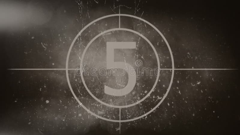 Old movie countdown stock video. Video of hollywood, counter - 93918031