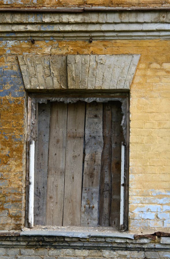 Old boarded window stock photo. Image of construction - 72094546