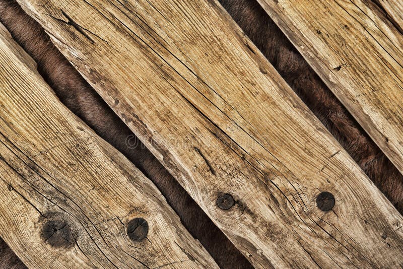 Old Boards and Reindeer Fur Stock Photo - Image of driftwood, close ...