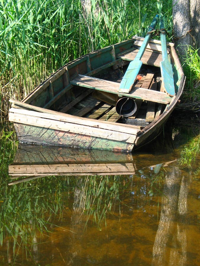Old boat stock photo. Image of nature, ship, lake, water - 1005302