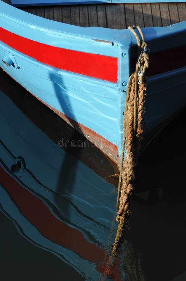 Red boat rope stock image. Image of ocean, water, dock - 11779325