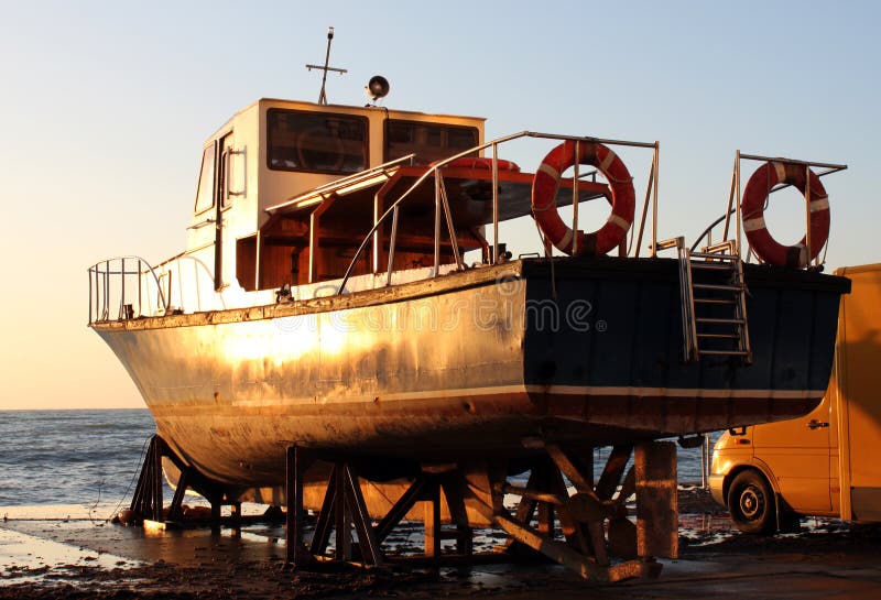 Old boat stock photo. Image of boat, transport, pier - 16433362