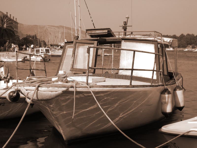 Old boat stock photo. Image of water, window, wood, boat - 3391620