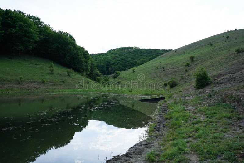 Old Boat on the Dniester River in Western Ukraine. Ukraine Nature Stock ...