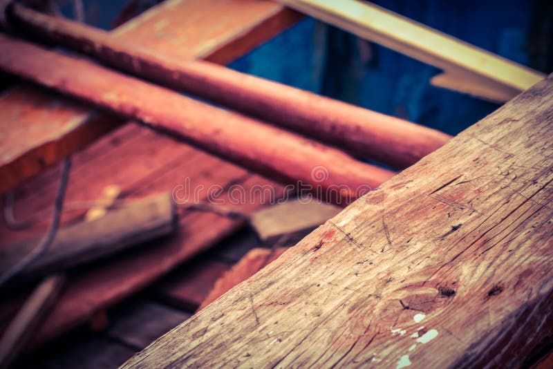 Old boat stock photo. Image of wooden, interiors, small - 39266522