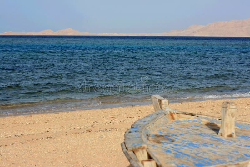 Old boat on seacoast stock photo. Image of abandoned, island - 2370652