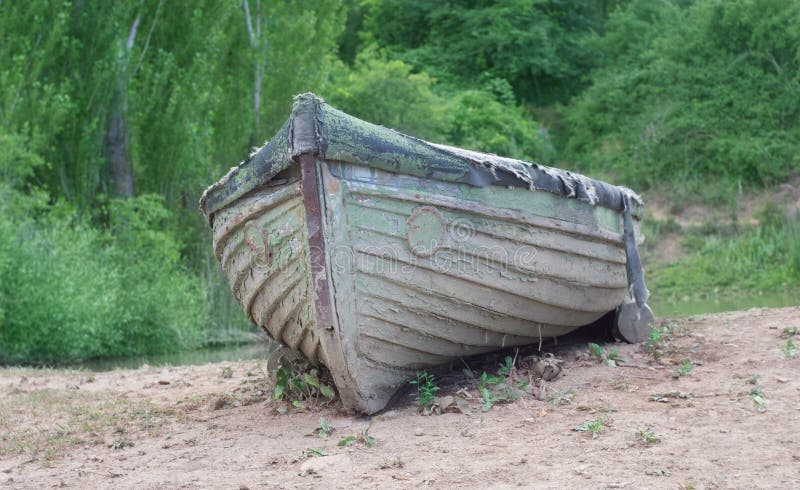 Old boat stock photo. Image of blue, nature, fracture - 41937910