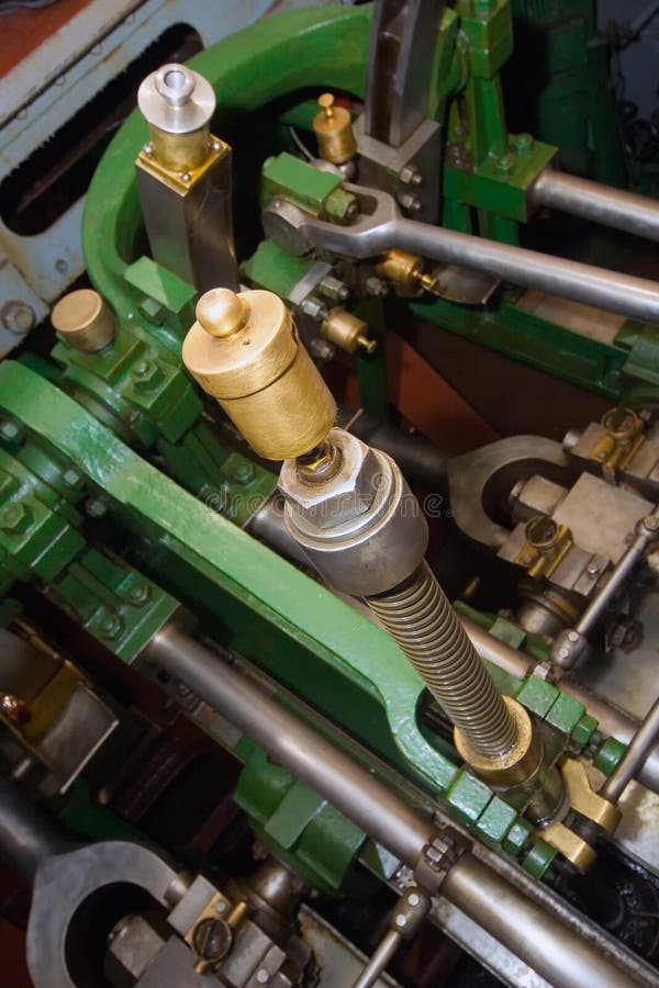 Old boat steam engine stock image. Image of silver, steam - 11839735