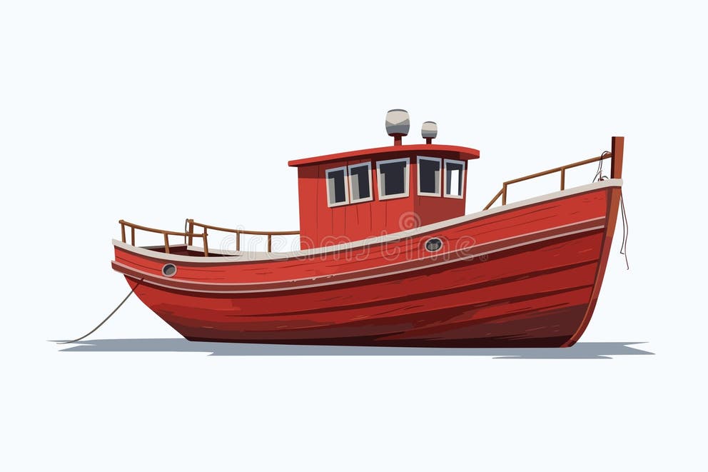 Old Boat Vector Flat Minimalistic Isolated Illustration Stock Vector ...