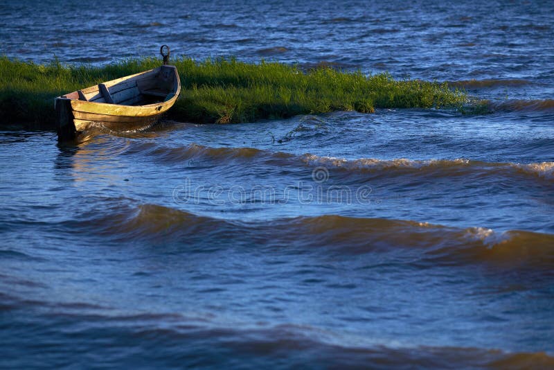 Old boat on water stock photo. Image of pair, rural, boat - 23360106