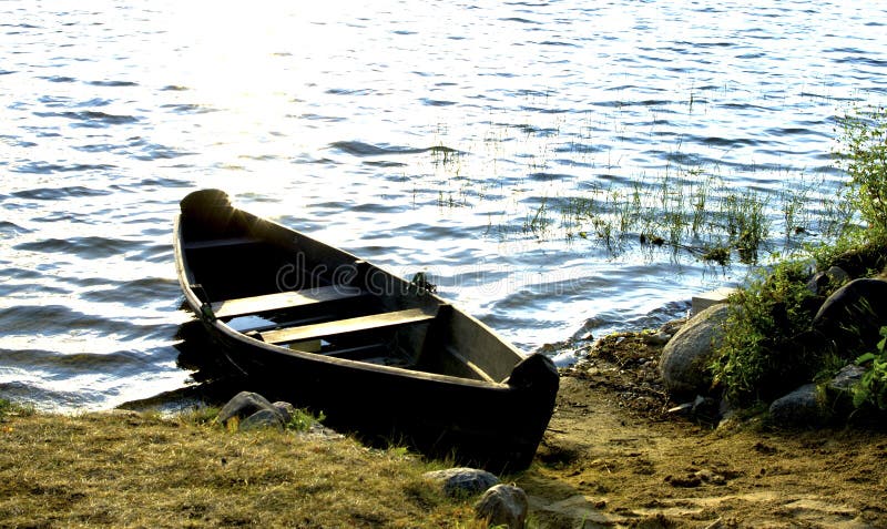 Old boat stock photo. Image of abandoned, lithuania, fishing - 58649770