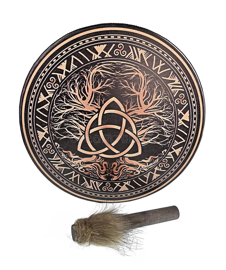 Bodhran Drum with beater stock photo. Image of bodhran - 343521718