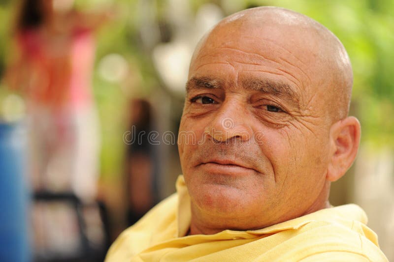 Old bold man stock photo. Image of human, grandfather - 16431508