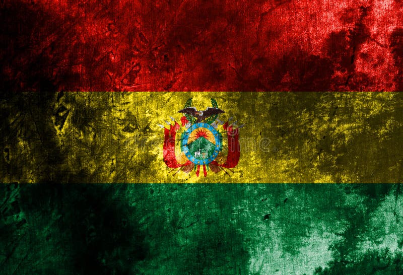 Old Bolivia Grunge Background Flag Stock Illustration - Illustration of ...