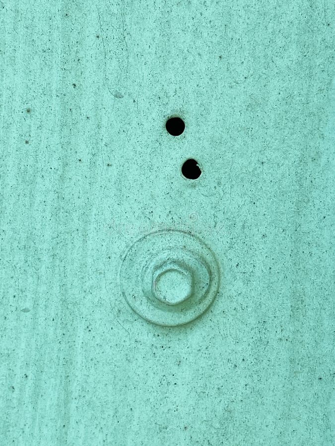 Old bolt nut on green wall stock image. Image of textured - 265474729