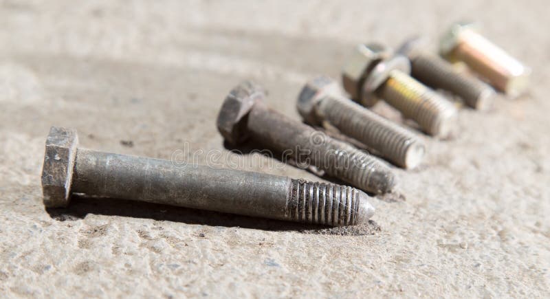 Old bolts stock photo. Image of junk, rough, corrosion - 95210140