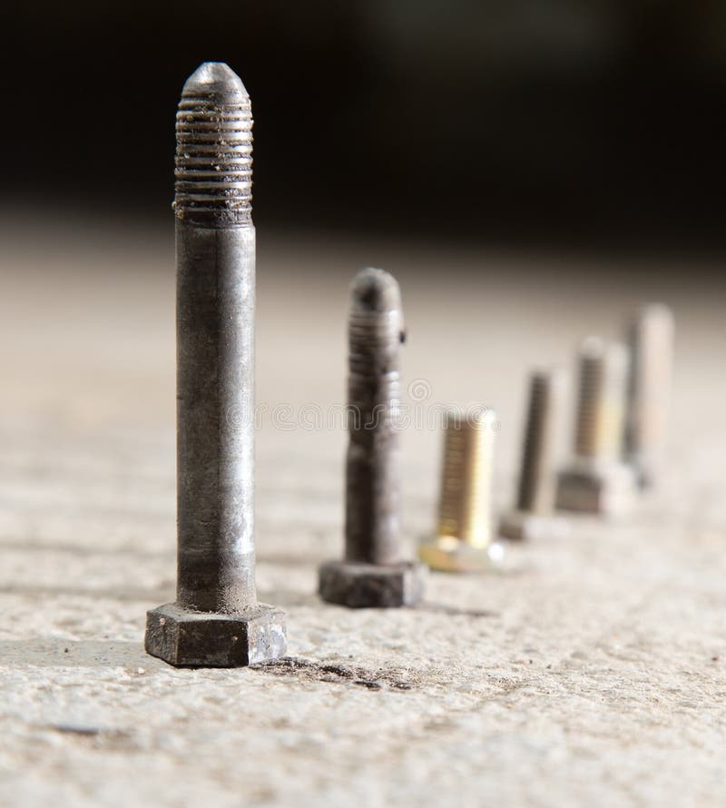 Old bolts stock photo. Image of scene, oxidation, metal - 107316562