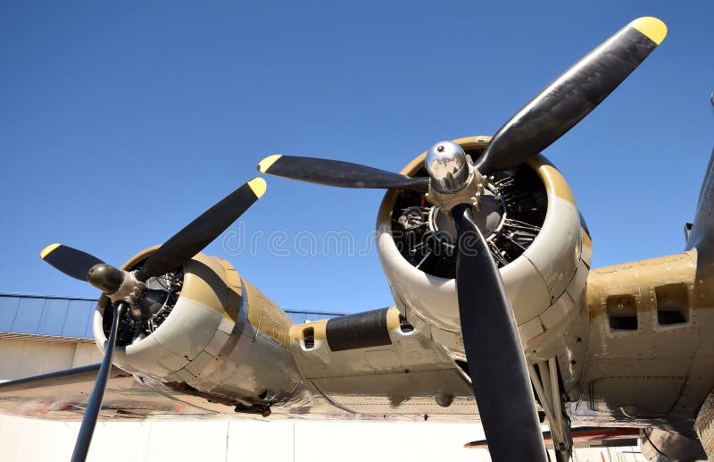 Old bomber wing stock photo. Image of vintage, aircraft - 54865838