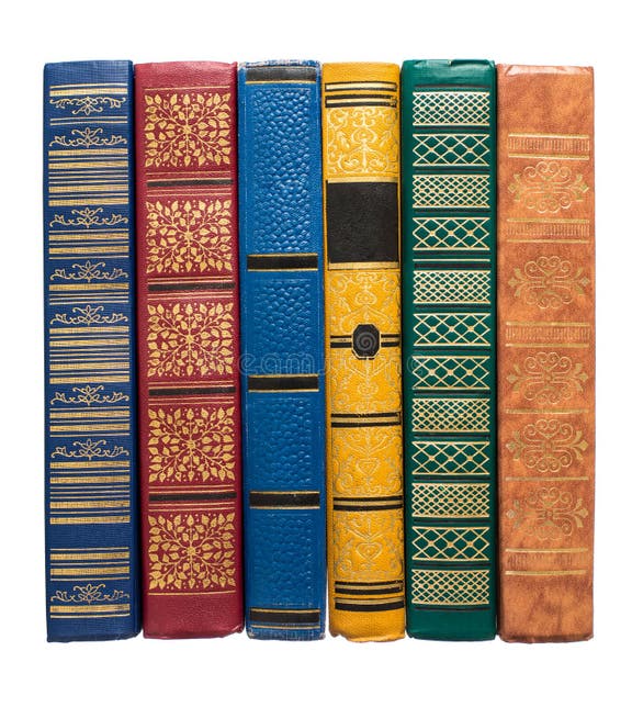 Old book backs isolated stock image. Image of blue, dirty - 29620755