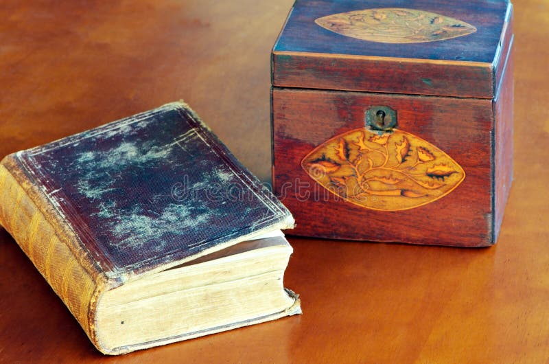 Old book and box stock photo. Image of discovery, antique - 26533194
