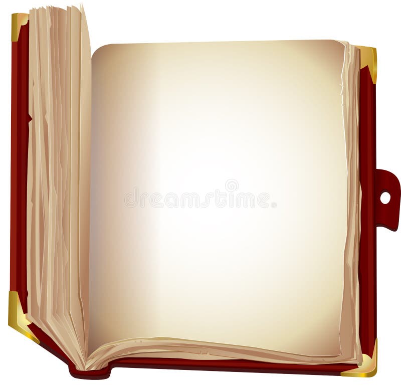 Old book brown cover stock illustration. Illustration of paper - 74477885