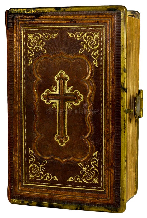 Old book with a cross stock image. Image of brown, crinkled - 20481435