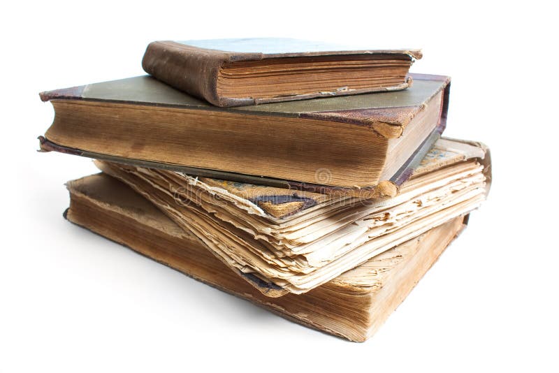 An Old Book with a Crumpled Sheet Stock Image - Image of background ...