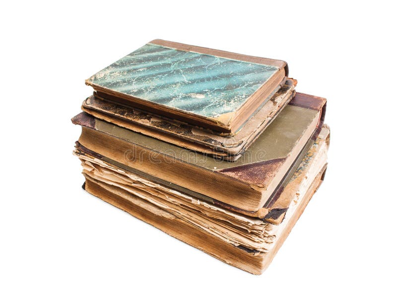 An Old Book with a Crumpled Sheet Stock Image - Image of background ...