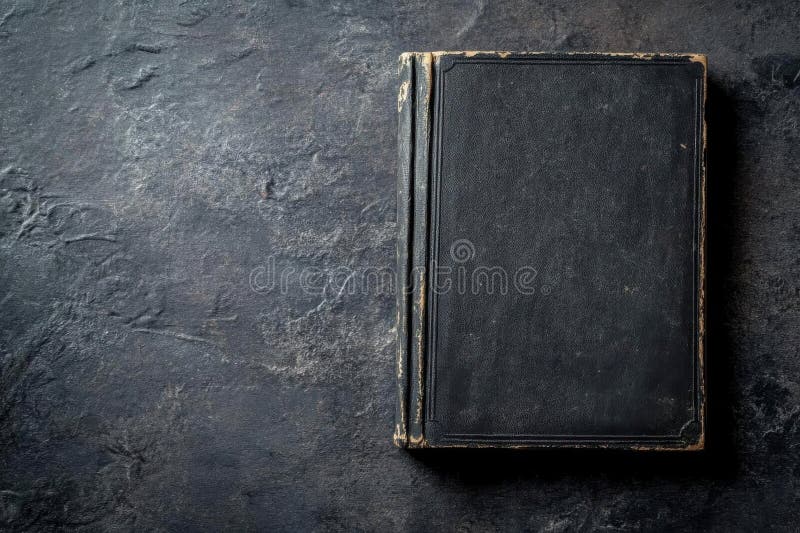 Old Book on Dark Surface, Antique Knowledge and Classic Literature ...