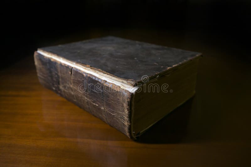 Old Book on Desk stock photo. Image of bible, mystery - 78242184