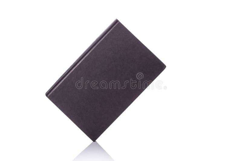 Old Book with Empty Blank Cover. Studio Shot Isolated on White Stock ...
