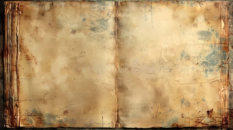 Open old book stock illustration. Illustration of worn - 327485506