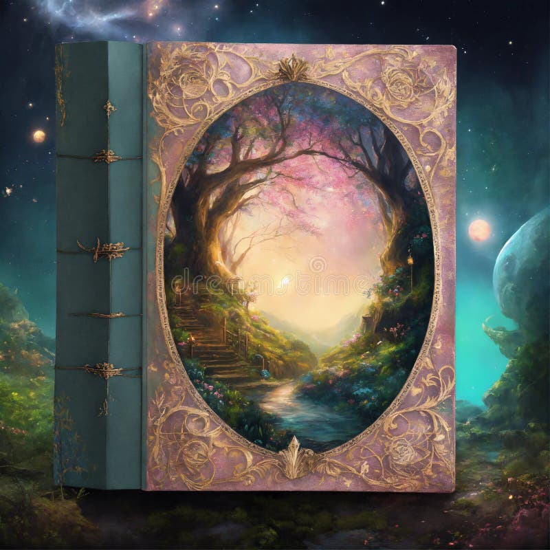An Old Book with a Magic Portal Stock Image - Image of mysticism, fairy ...