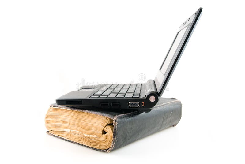 Old book and a notebook stock photo. Image of portable - 13384610
