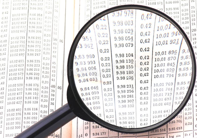 Magnifying Glass Numbers Magnify Glass Of Data Stock Vector By