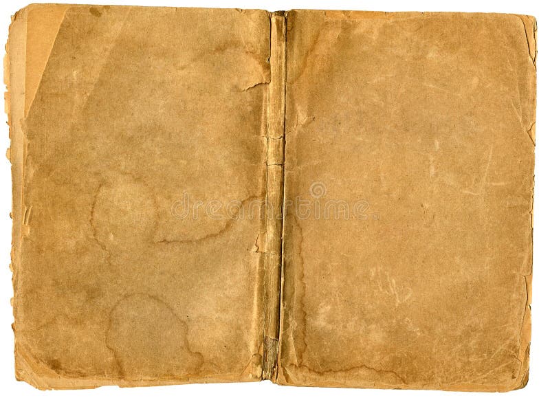 Old Book Open on Both Blank Pages. Stock Photo - Image of manuscript ...