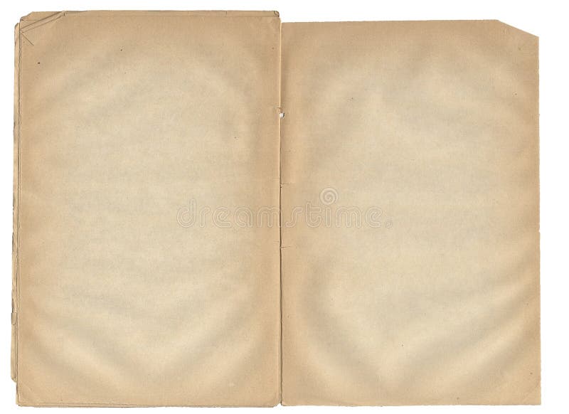 Old Book Open on Both Blank Pages. Stock Photo - Image of museum, layer ...