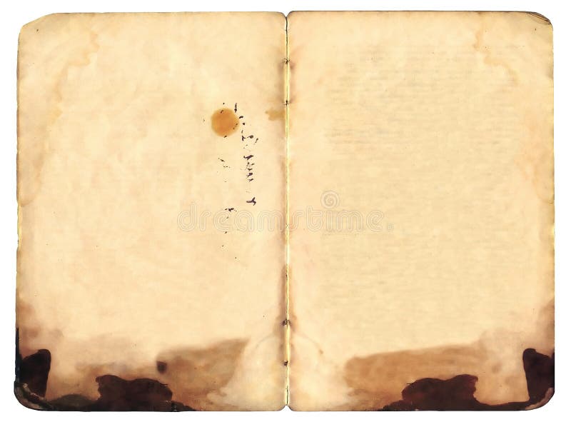 Old Blank Diary Pages Opened Old Notebook Stock Photo. Image Of