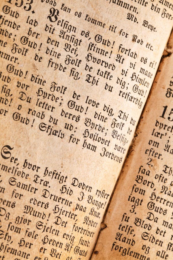 Old book page from 1717 stock photo. Image of stained - 3406196