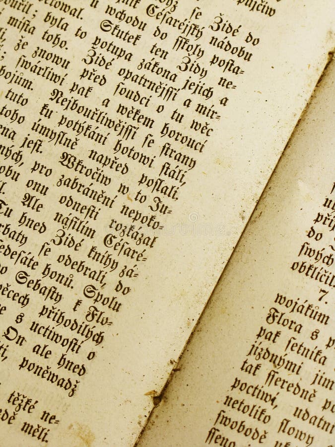 Old book page stock image. Image of text, private, prose - 36969747