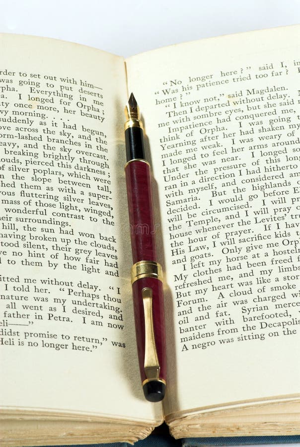 Old book & pen stock photo. Image of ancient, europe - 1526262