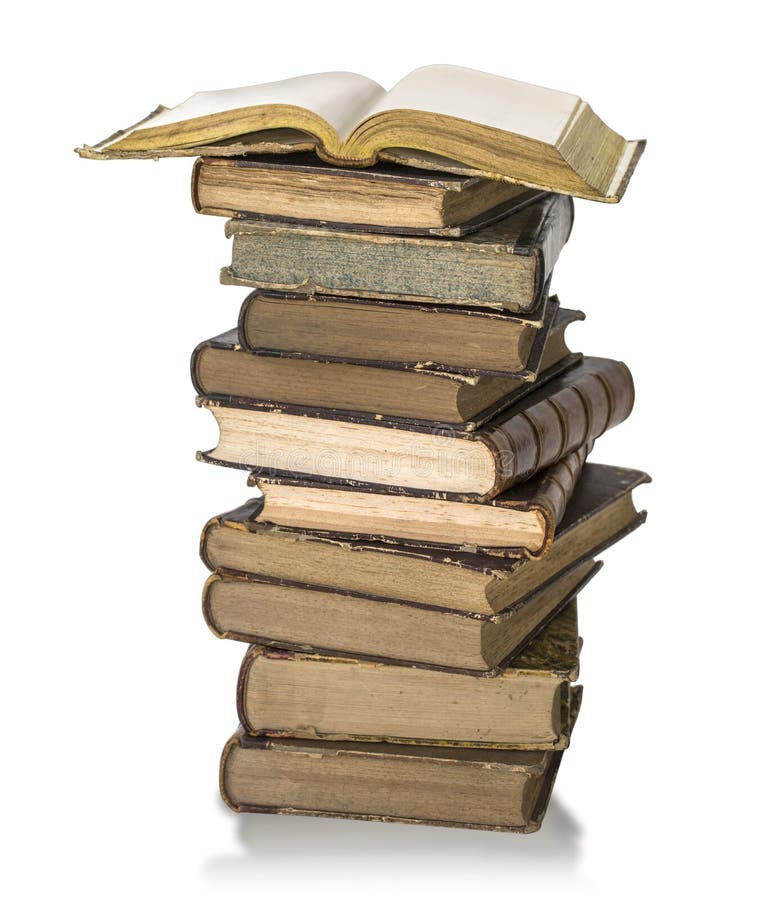 Book Pile / Stack stock image. Image of vintage, university - 23665